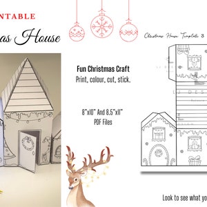 Christmas House 3 PDF Instant Download Plus 2 Bonus Christmas Colouring ...