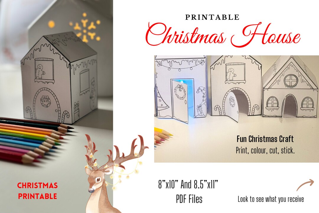 Christmas House - PDF Instant Download | Plus 2 Bonus Christmas ...
