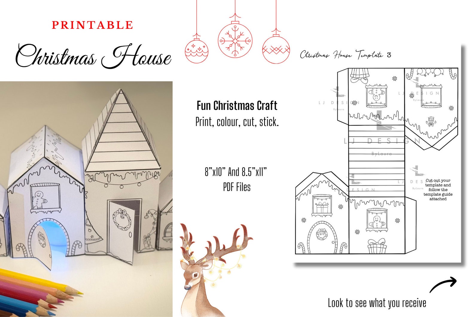 Christmas House 3 - PDF Instant Download | Plus 2 Bonus Christmas ...