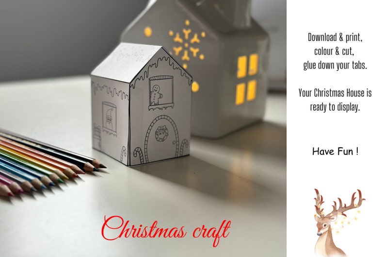 Christmas House - PDF Instant Download | Plus 2 Bonus Christmas ...