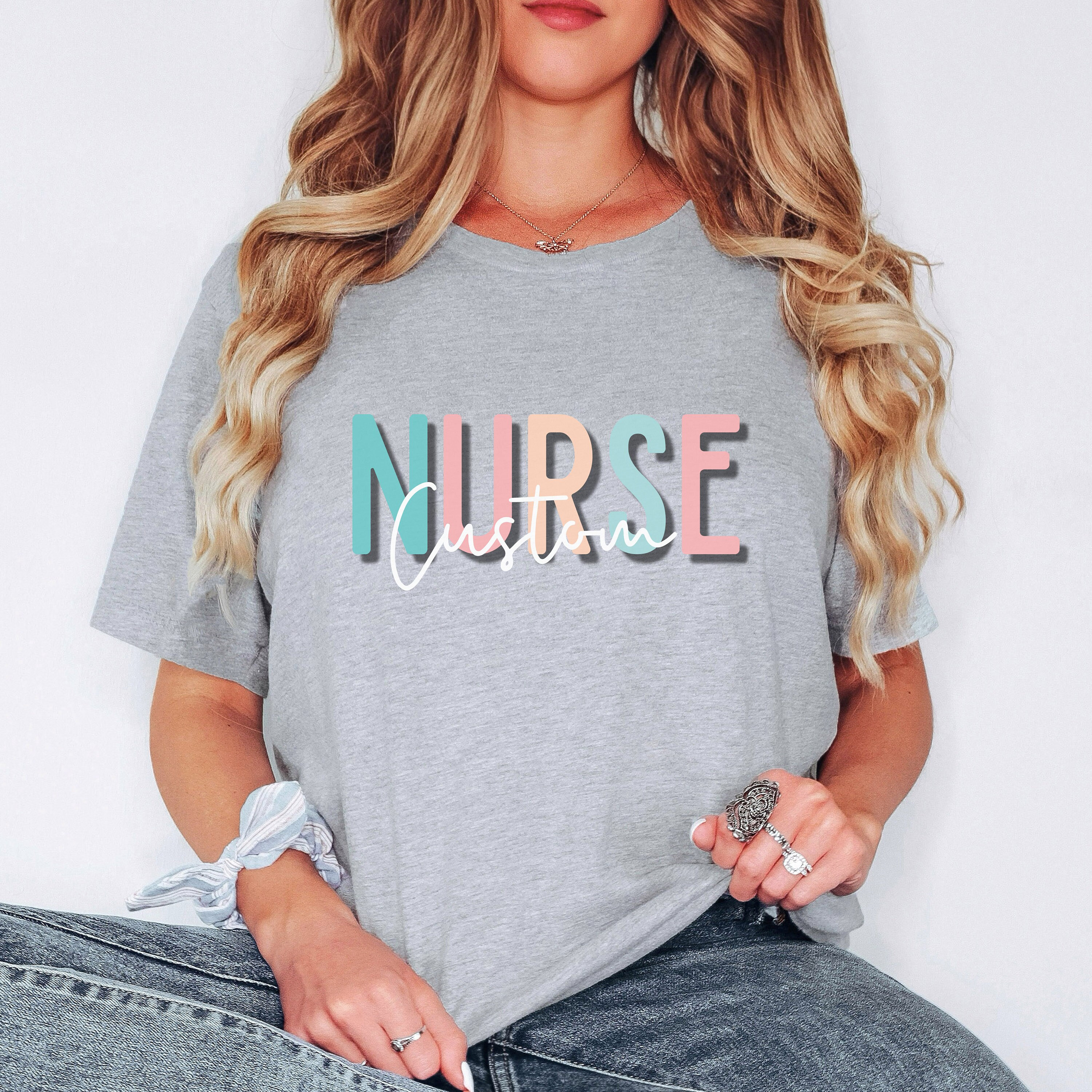 Custom Nurse Shirt, Personalized Nurse Shirt, Nurse Gift, Customized ...