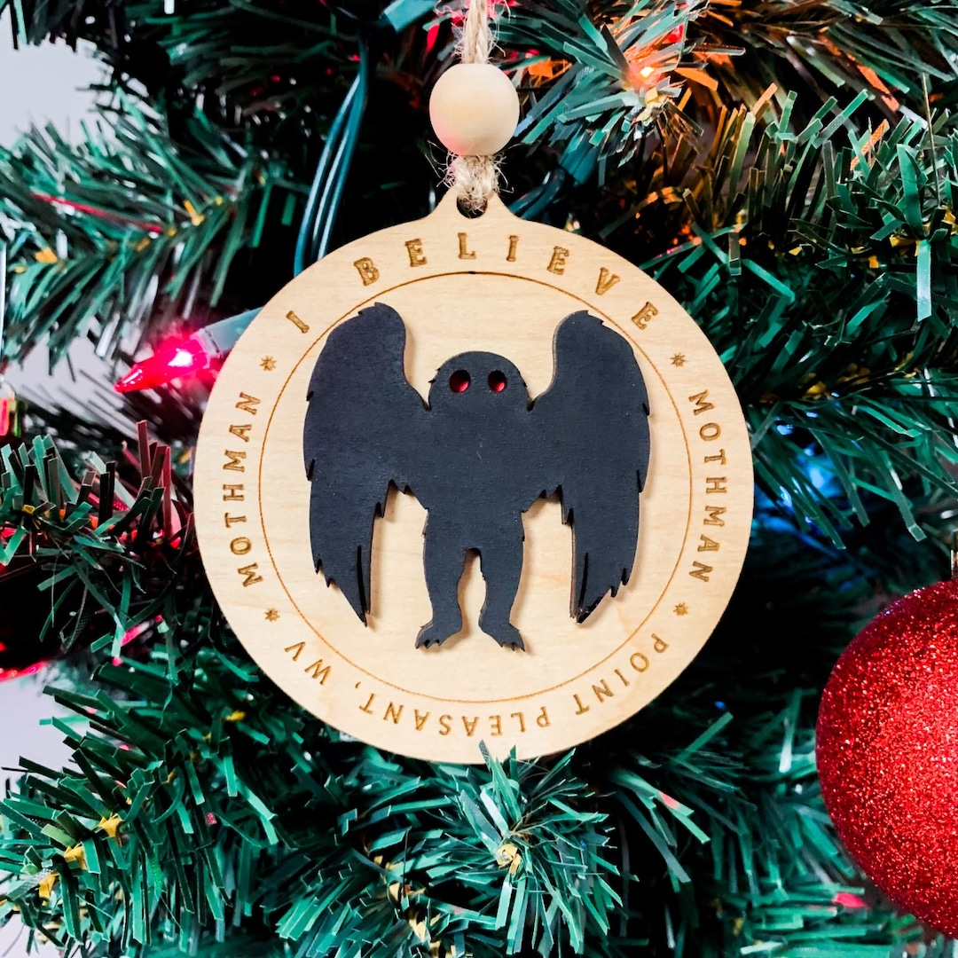 MOTHMAN CHRISTMAS ORNAMENT Cryptid Ornament Mothman Gift West Virginia ...