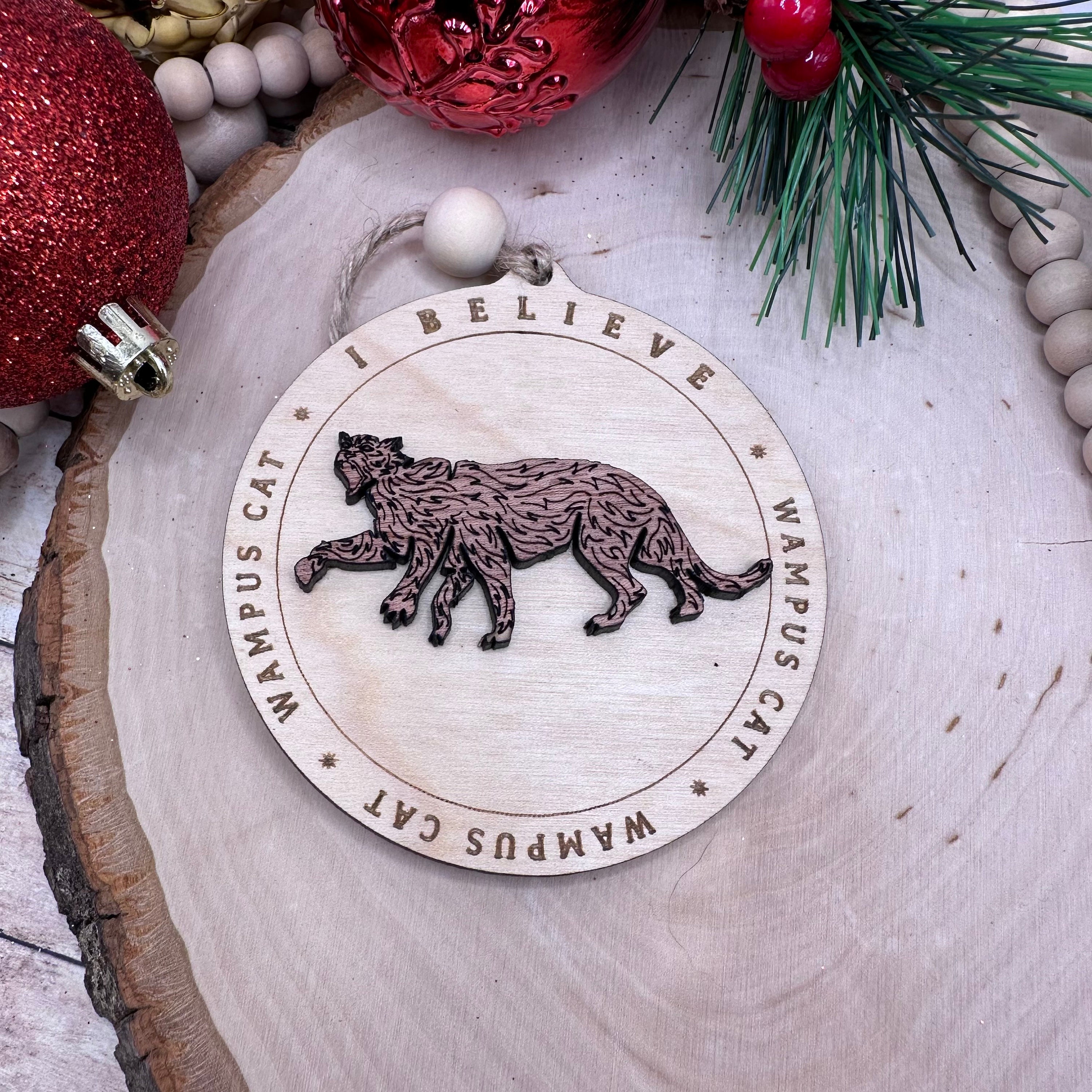 WAMPUS CHRISTMAS ORNAMENT Cryptid Ornament Wampus Cat Wampus Beast ...