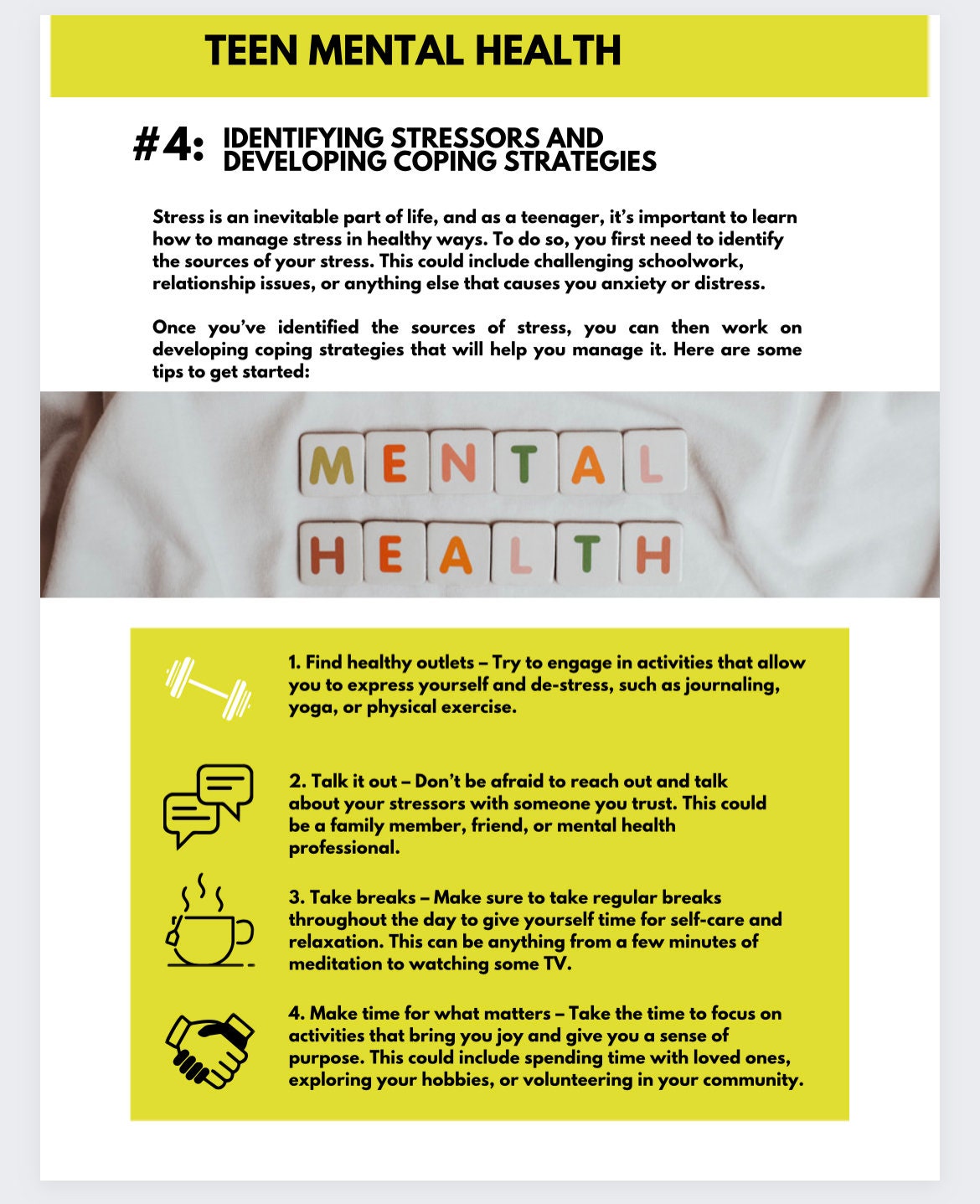 The Tough Teen Years Mental Health Workbook - Etsy