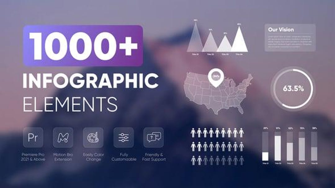 1000+ Simple Infographics for Premiere Pro | Motion Bro Charts ...