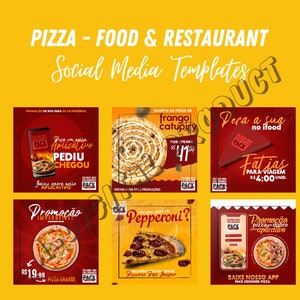 Ultimate Restaurant Template Bundle: Pizza Template, Instagram Post ...