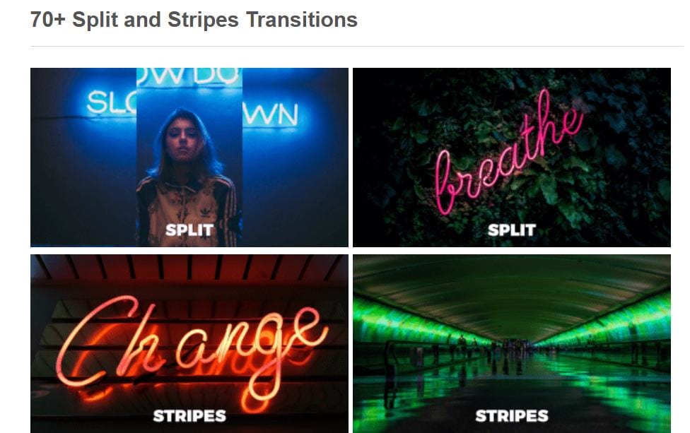 Premiere Pro Transitions Pack + Plugin | Seamless, Auto-resize, Fast Install | Video Transitions ...