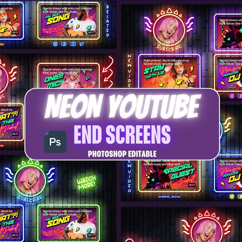 Youtube End Screen - Etsy
