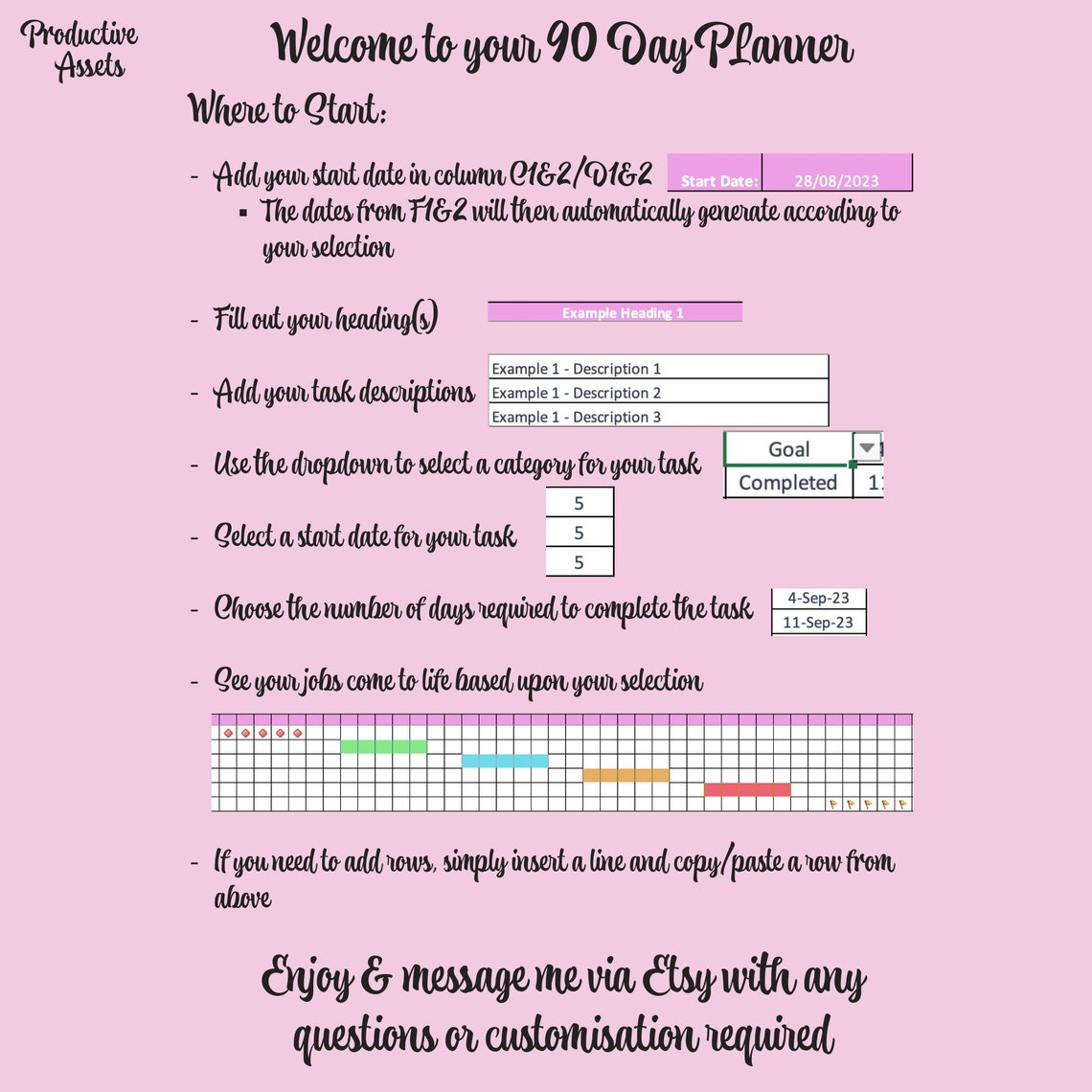 90 Day Planner Excel Template Etsy 90-day-planner-excel-template-etsy