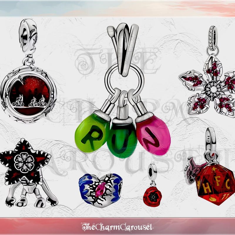 Strangers Things Bracelet Charms - Etsy