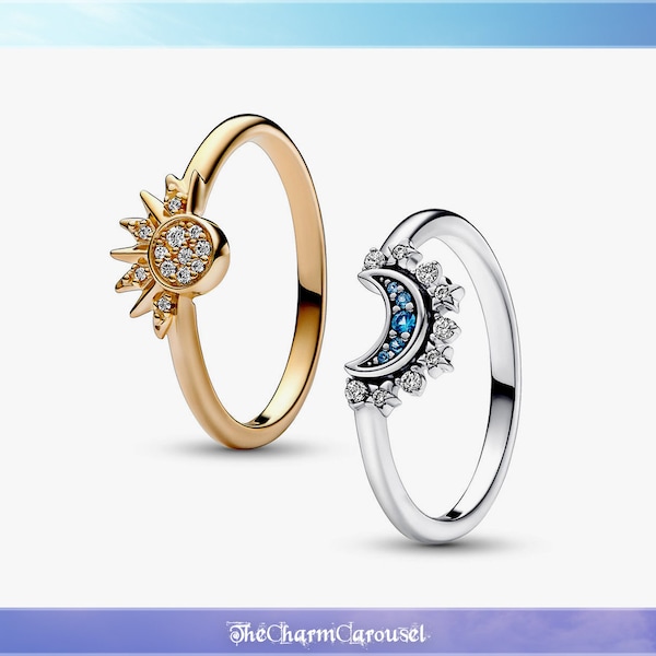 Pandora Sun and Moon Ring - Etsy
