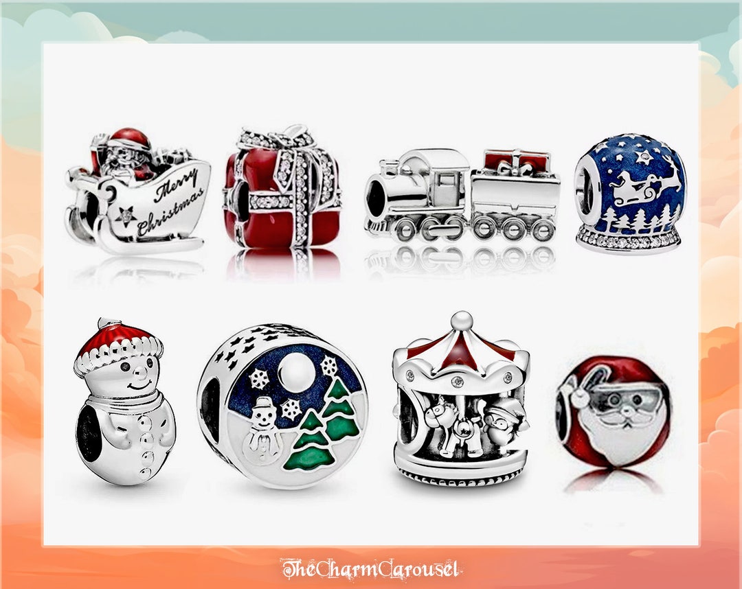 Silver New Year Charms, Christmas With S925 Sterling Silver Charms ...