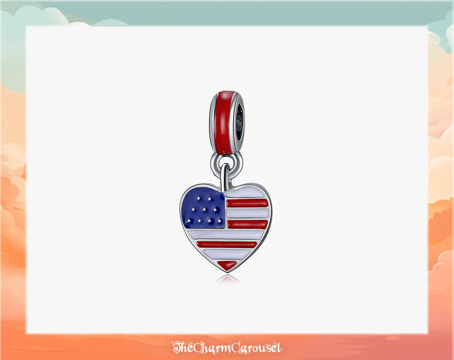 Flag Charm Flags of the Countries, World of Colors Flag Bead Pendants ...