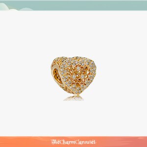 Gilded Elegance - Gold & Honey Series Charms - 925 Sterling Silver ...