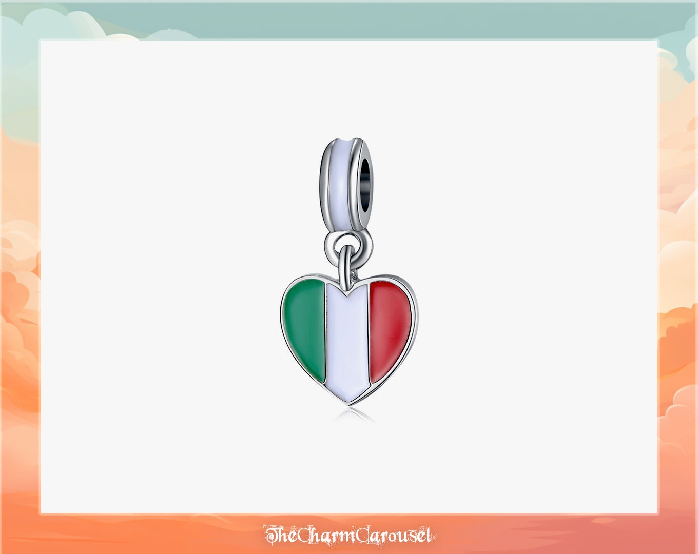 Flag Charm Flags of the Countries, World of Colors Flag Bead Pendants ...