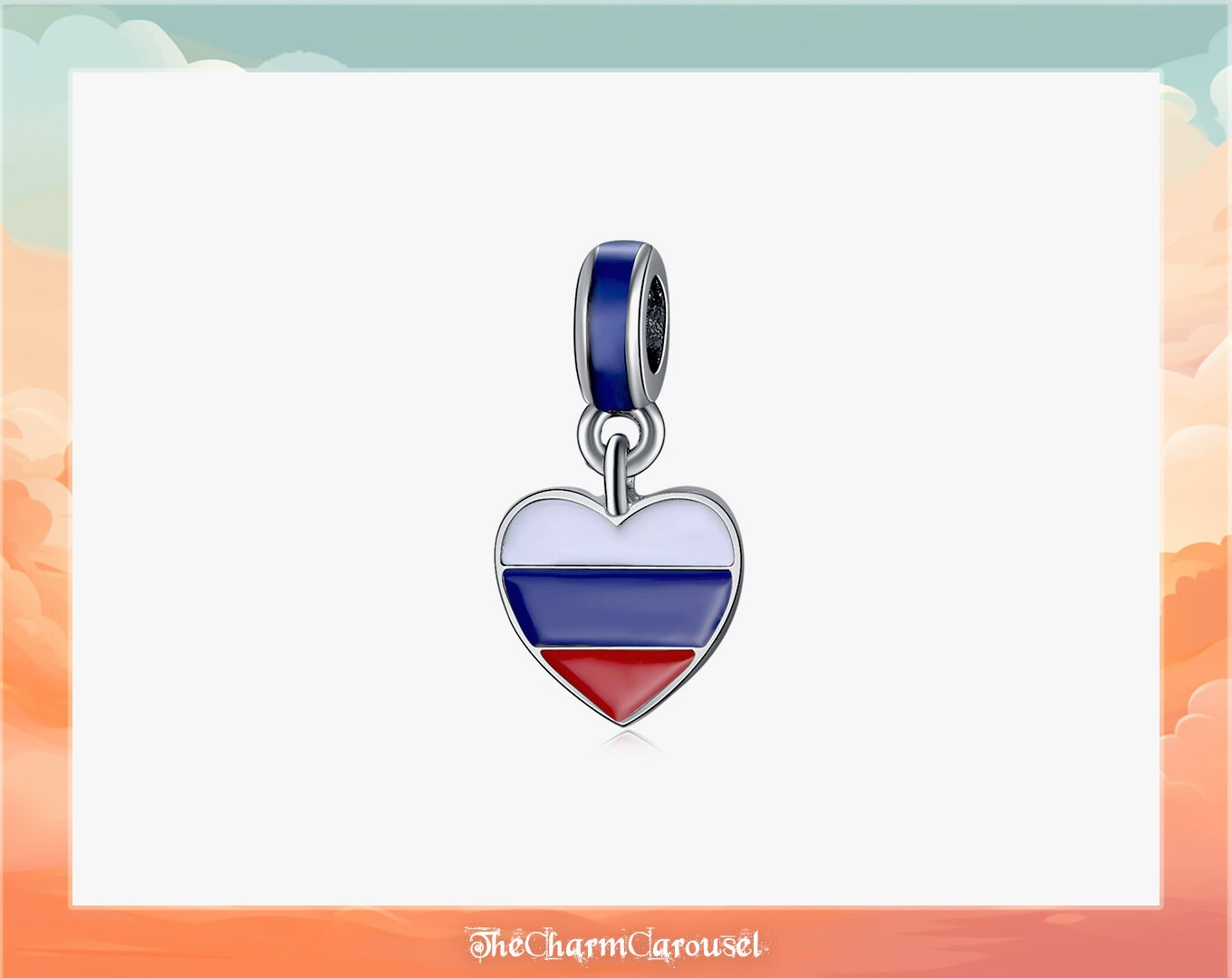 Flag Charm Flags of the Countries, World of Colors Flag Bead Pendants ...
