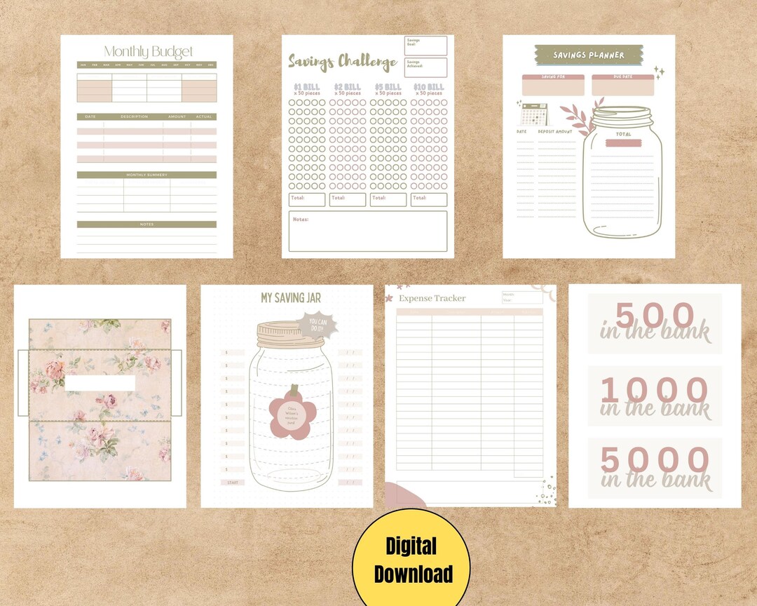 Ultimate Budget Bliss Bundle: Printable Monthly Budget, Savings ...