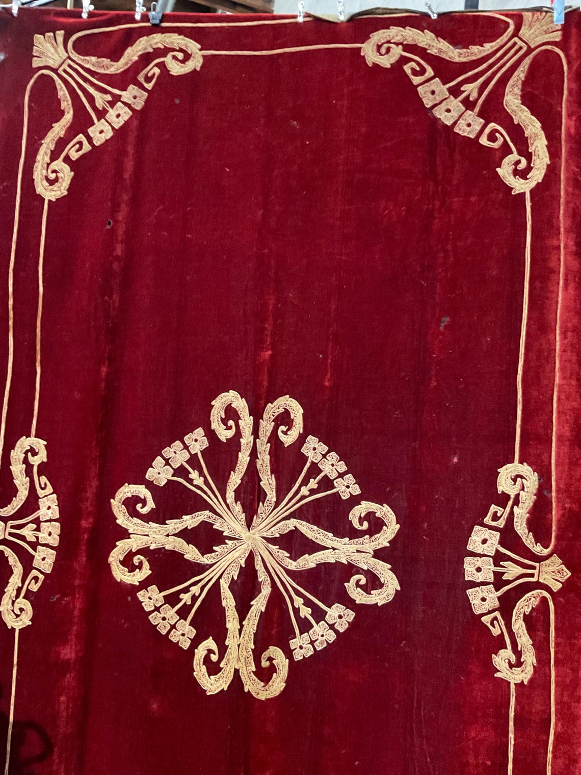 Velvet Embroidery Wall Hanging - Etsy