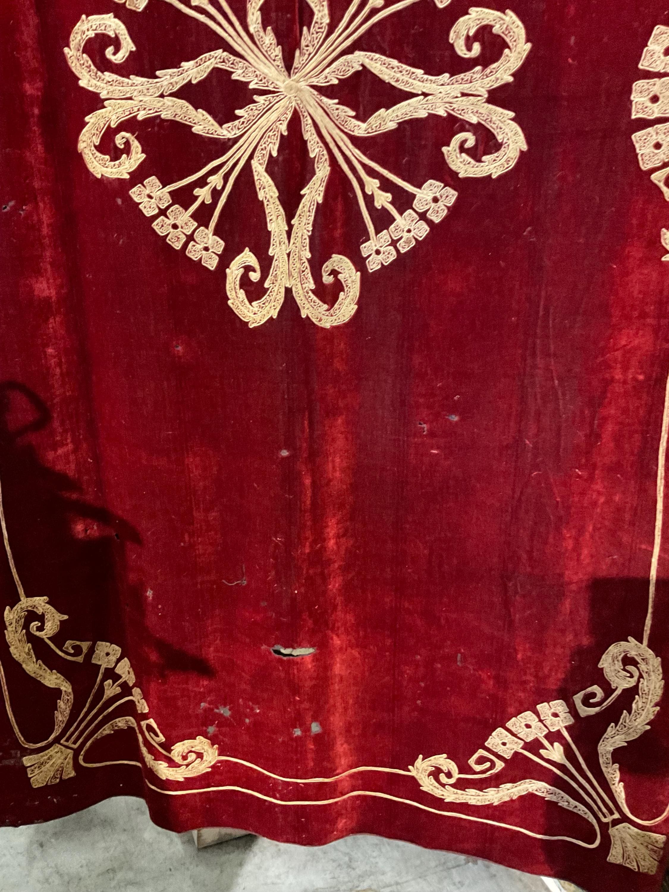 Velvet Embroidery Wall Hanging - Etsy