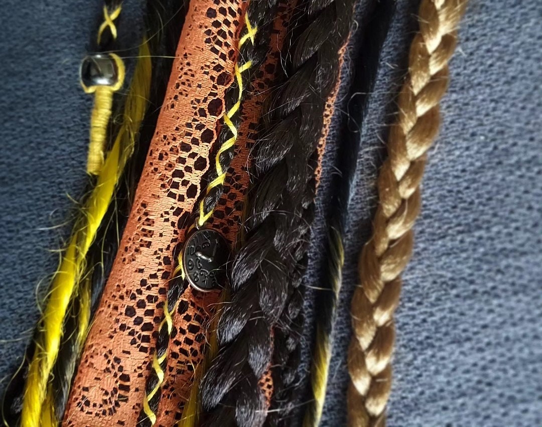 Clip-in Braids and Hair Wraps oranges/yellows - Etsy UK