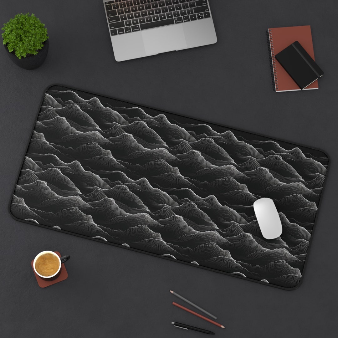 Mountain Range Topography Desk Mat - Etsy