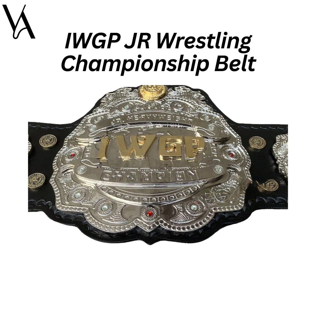 Iwgp Jr Wrestling Heavyweight Championship Belt Replica Title, 2mm/6mm Zinc 4 Layers Adult Size ...
