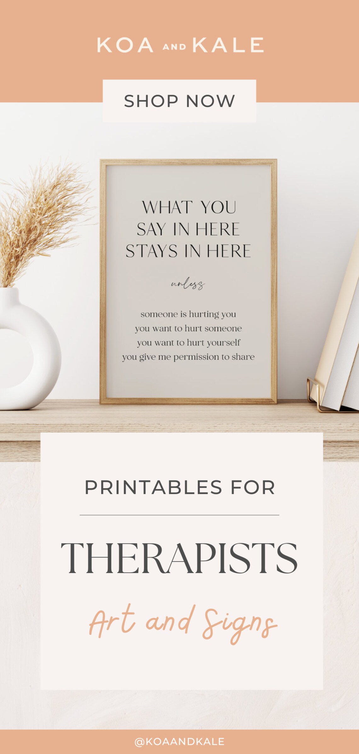 Confidentiality Poster Boho Counseling Office Decor School Psychologist ...