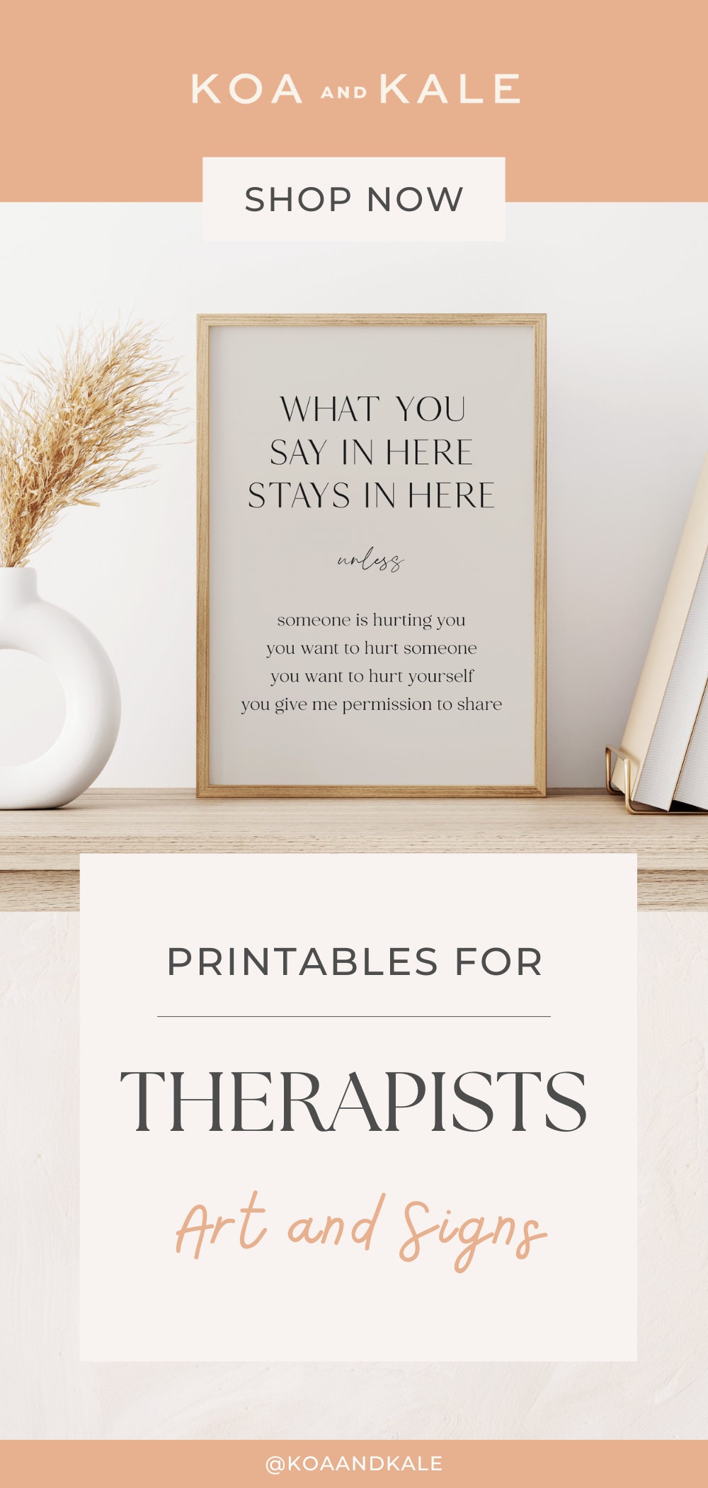 Confidentiality Poster Boho Counseling Office Decor School Psychologist ...