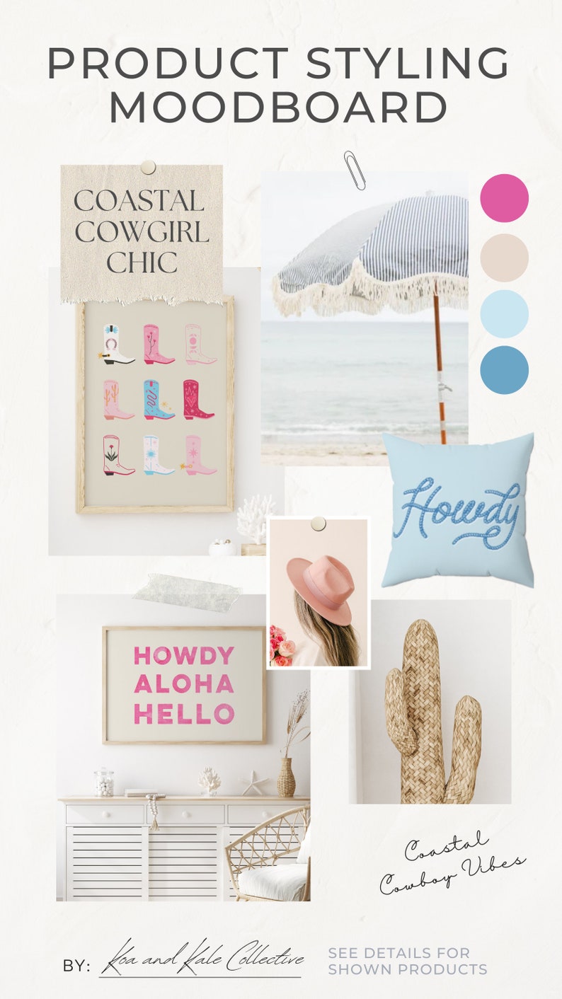 Beachy Wall Art Coastal Home Interior Beach House Decor Coastal Cowgirl ...