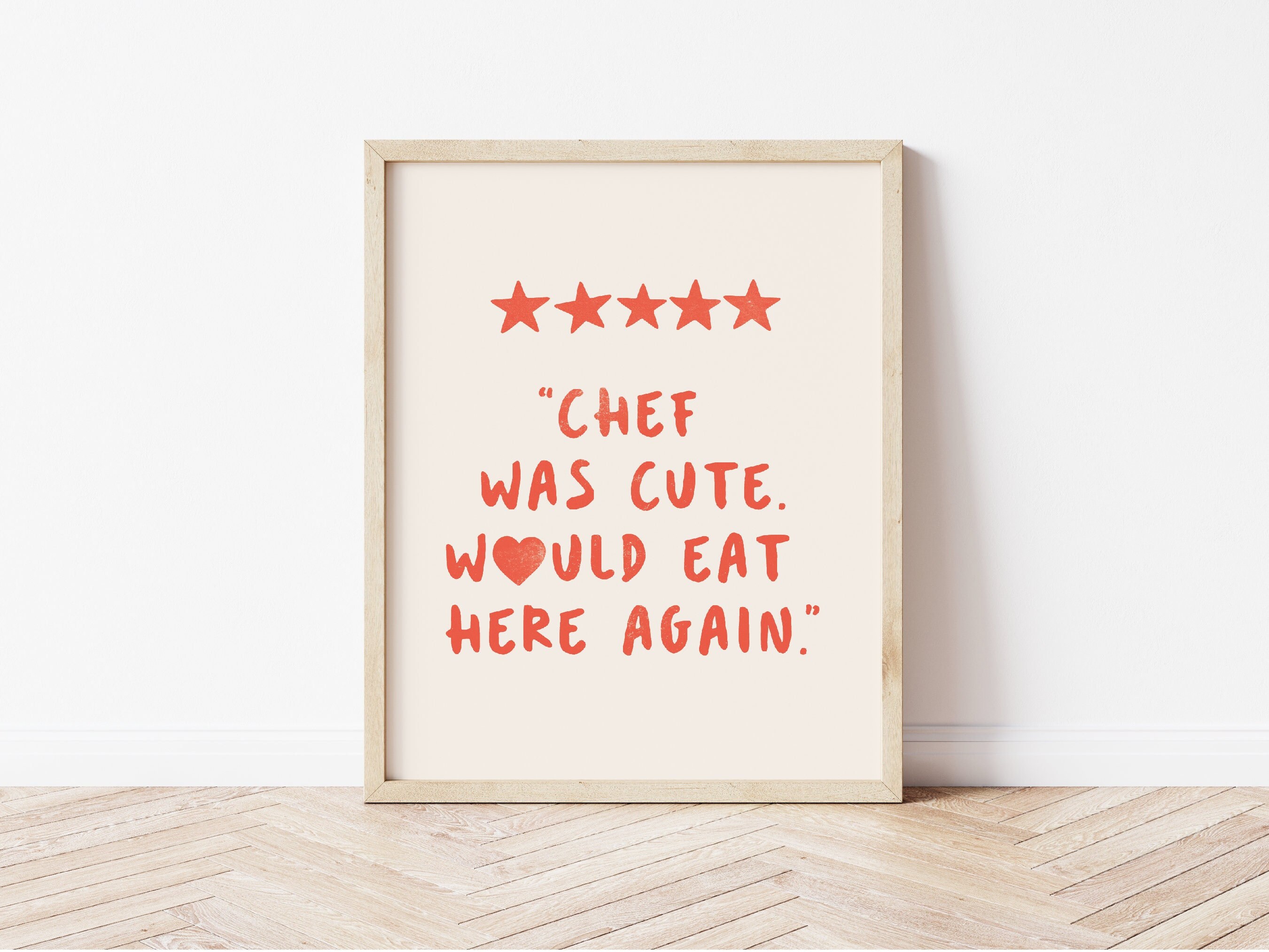 Funny Kitchen Wall Art Food Critic Art Idea for Cooking Enthusiast ...