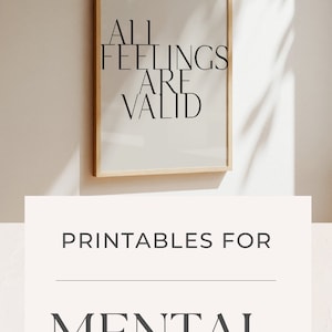 Mindfulness Art Print Minimal Therapy Art for Calm Corner Poster Mental ...