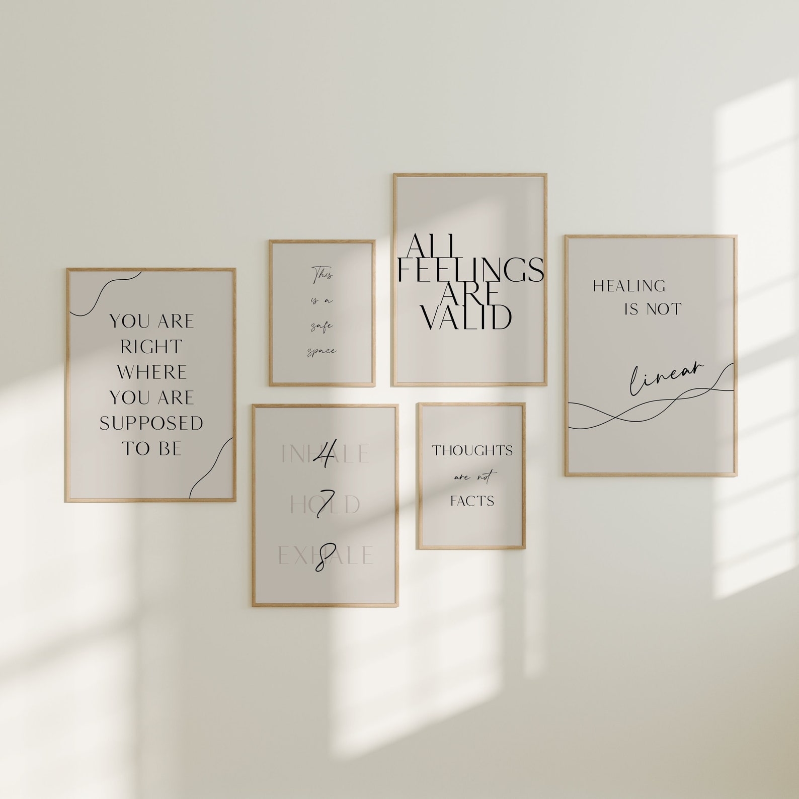 Counselor Poster Set Minimal Counselor Sign Bundle Counseling Poster ...