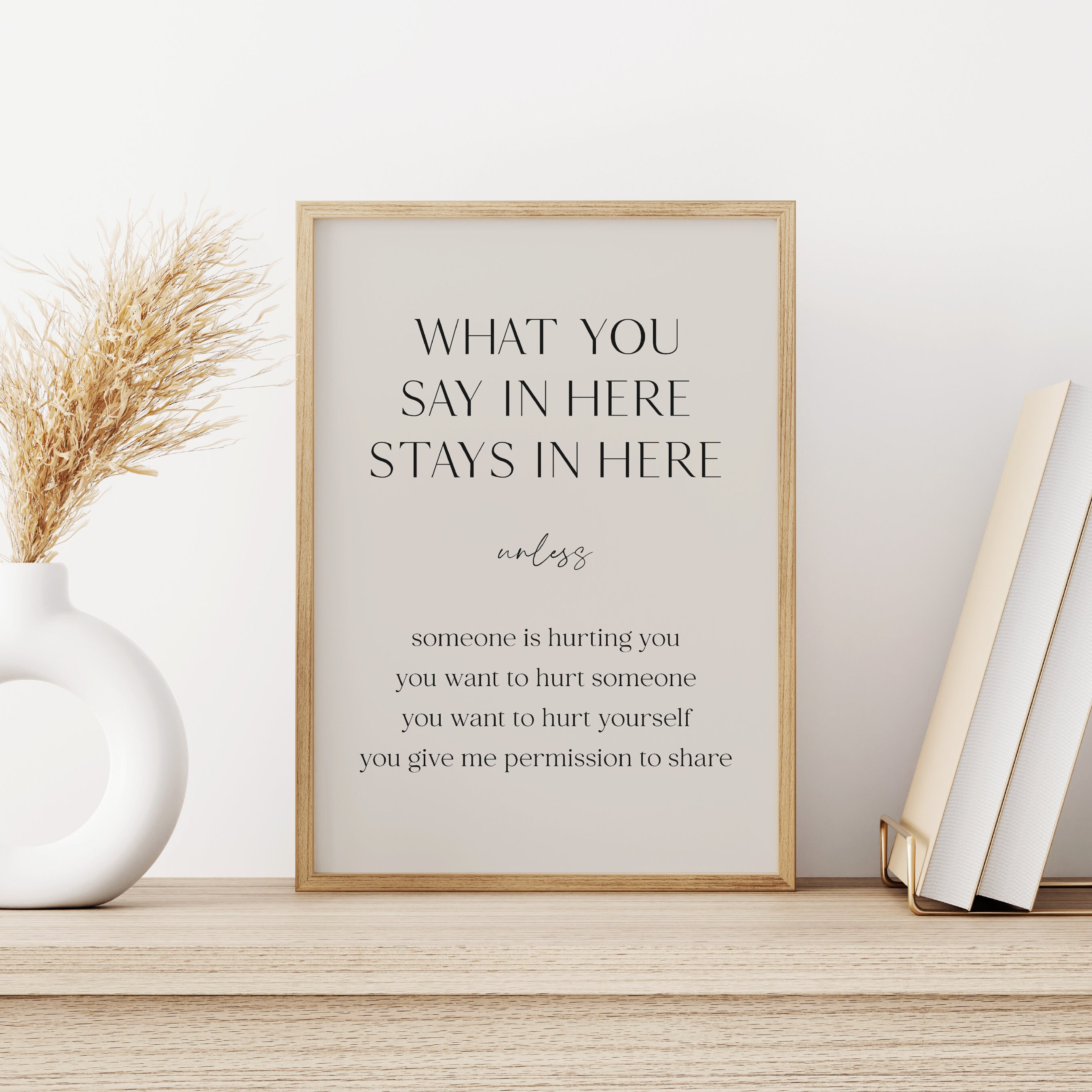 Confidentiality Poster Boho Counseling Office Decor School Psychologist ...