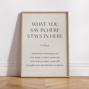 Confidentiality Poster Boho Counseling Office Decor School Psychologist ...