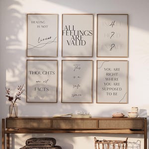 Counselor Poster Set Minimal Counselor Sign Bundle Counseling Poster ...