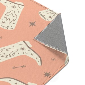 Retro Cowboy Boot Rug Cute Western Theme Apartment Decor Texas Dorm ...