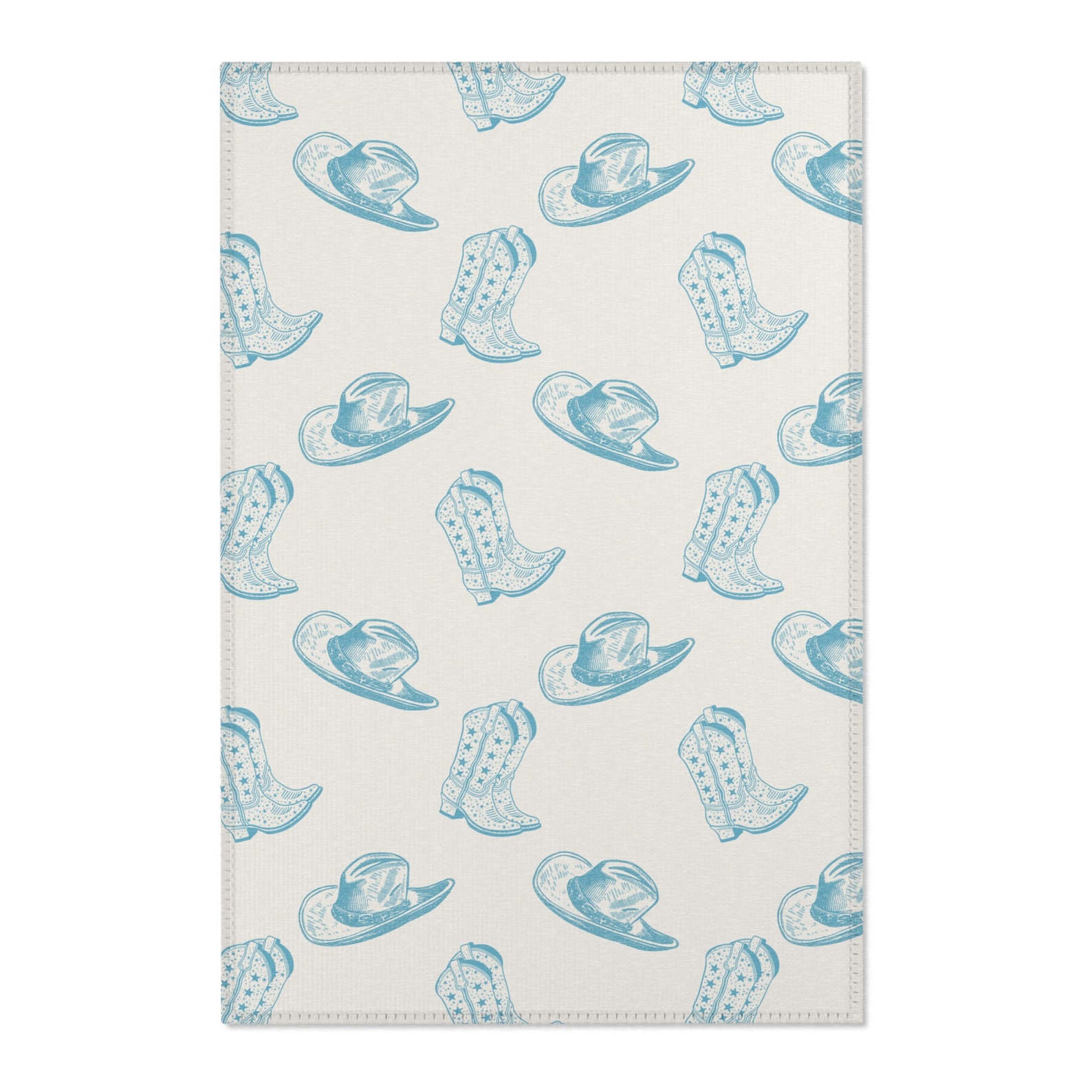 Blue Western Nursery Rug Boy Western Nursery Decor Boy Bedroom Cowboy ...