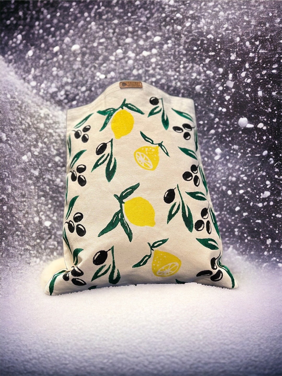 Lucky Lemon Citrus Tote Bag Plant Printed Canvas Bag Mom Daily Shoulder ...