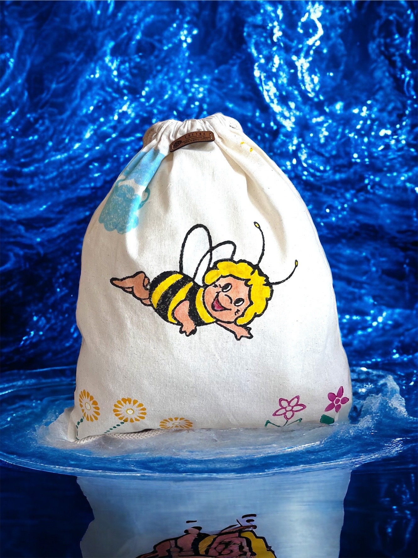 Personalized Handcrafted Bee Maya Backpack for Kids Custom Cotton Bag ...
