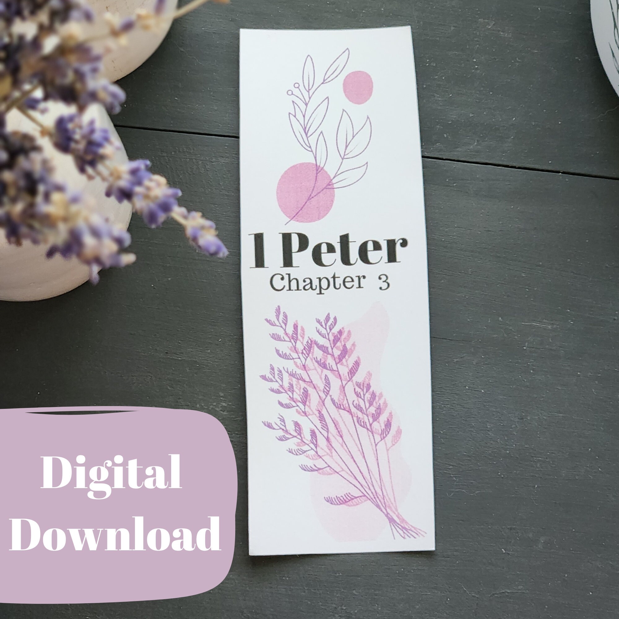 1 Peter Chapter 3 Bookmarks - Digital Download - Verse's - Christian ...
