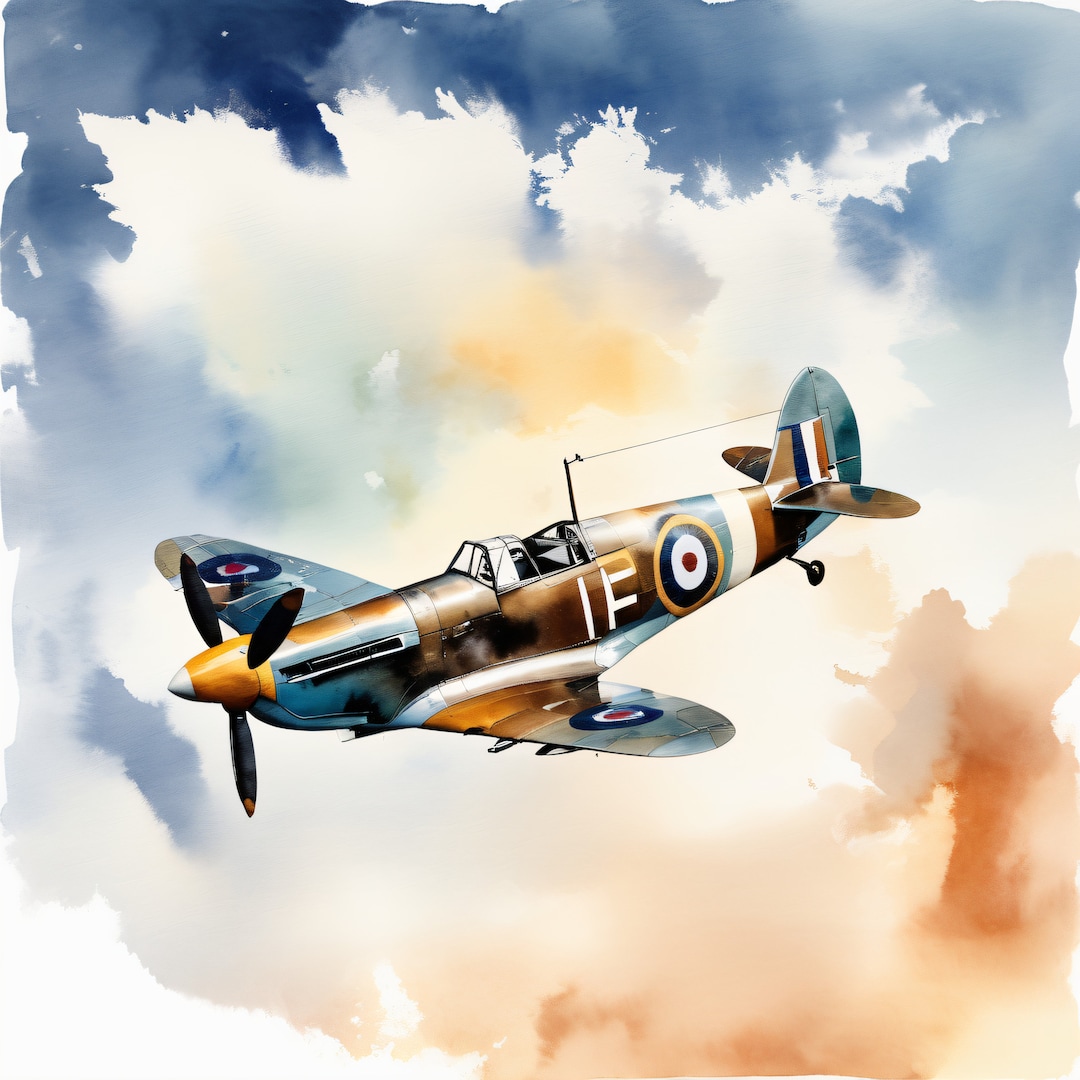 Digital Art File of a Spitfire Supermarine (20), Printable, Painting AI ...