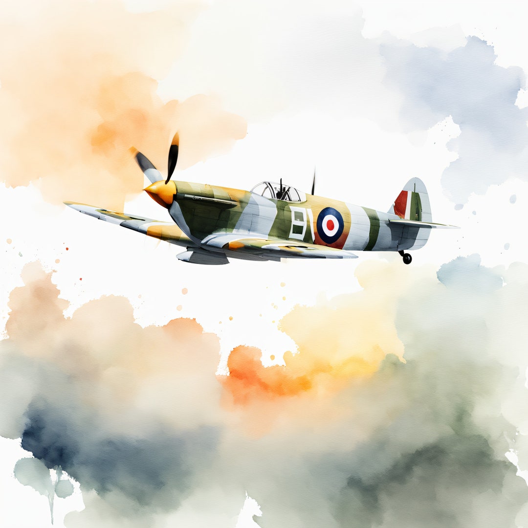 Digital Art File of a Spitfire Supermarine (17), Printable, Painting AI ...