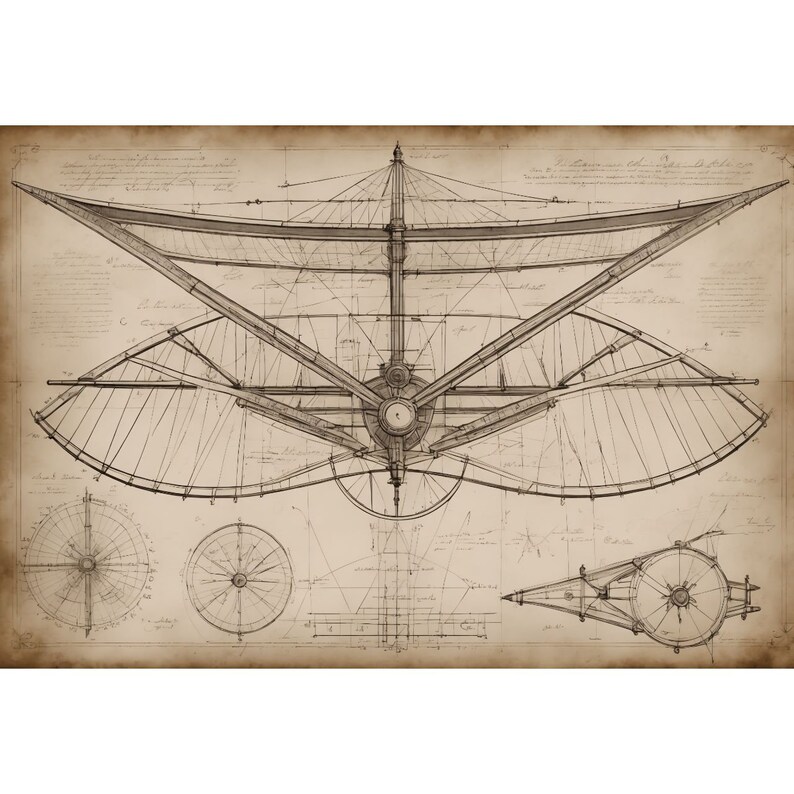 Digital Art File of a Leonardo Da Vinci Invection Wall Art, High ...
