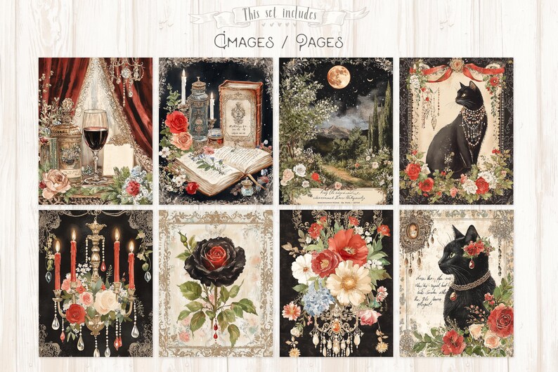 Watercolor Vampire Clipart: Gothic Halloween Printable Images (digital ...