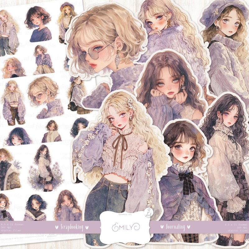 Asian Anime Stickers - Etsy