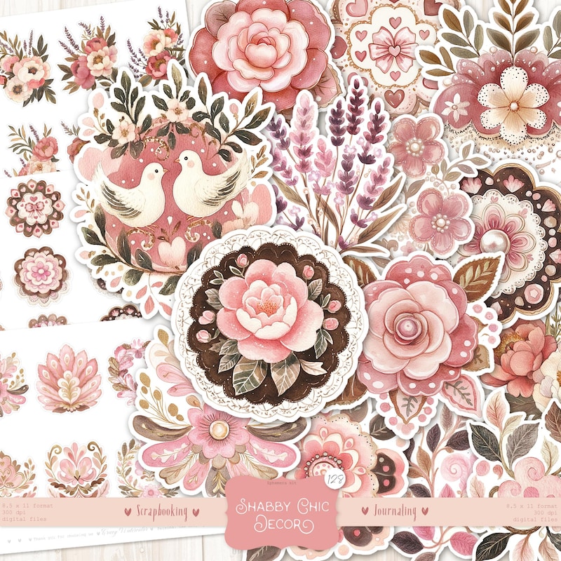 Shabby Chic Frame Stickers - Etsy