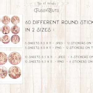 Girl From Paris Stickers : Watercolor Victorian Women Fussy Cuts ...