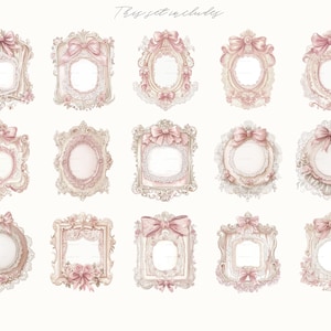 Delicate Frames 60 Clipart: DIGITAL Victorian Style Borders, Rustic ...