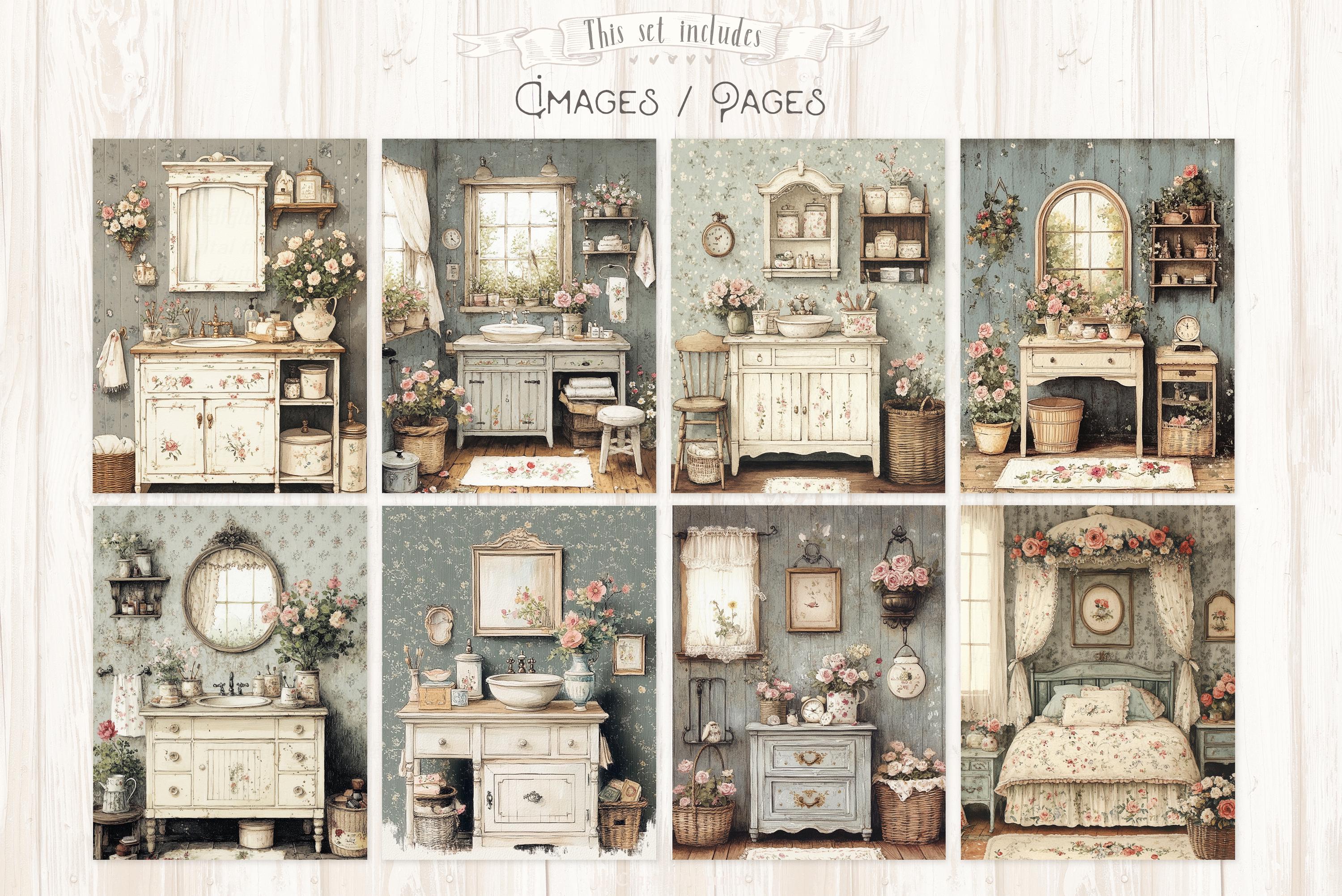Cottagecore Scrapbook Paper: Rustic Home Ephemera (digital Download) - Etsy