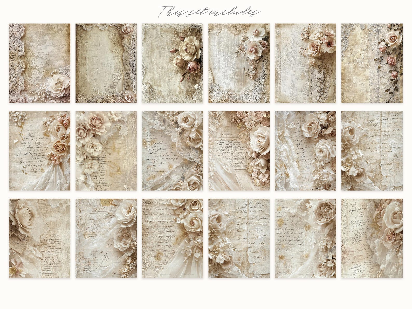 Creamy Lace Covers 220 Images: Shabby Chic Paper, Fabric Background ...